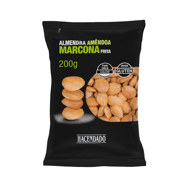 Almendra marcona Hacendado frita con sal mercadona
