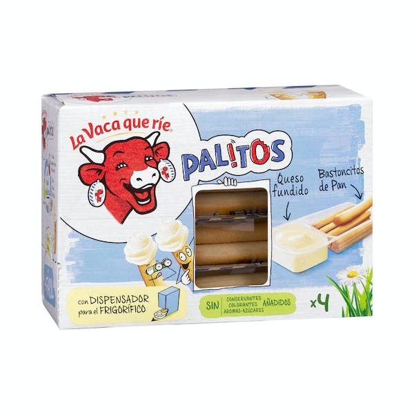 Palitos con queso fundido La vaca que ríe mercadona